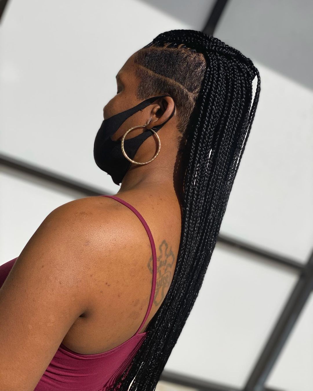 18 Shaved Sides Box Braids Hairstyle Ideas You'll Love | BeautyWayMag