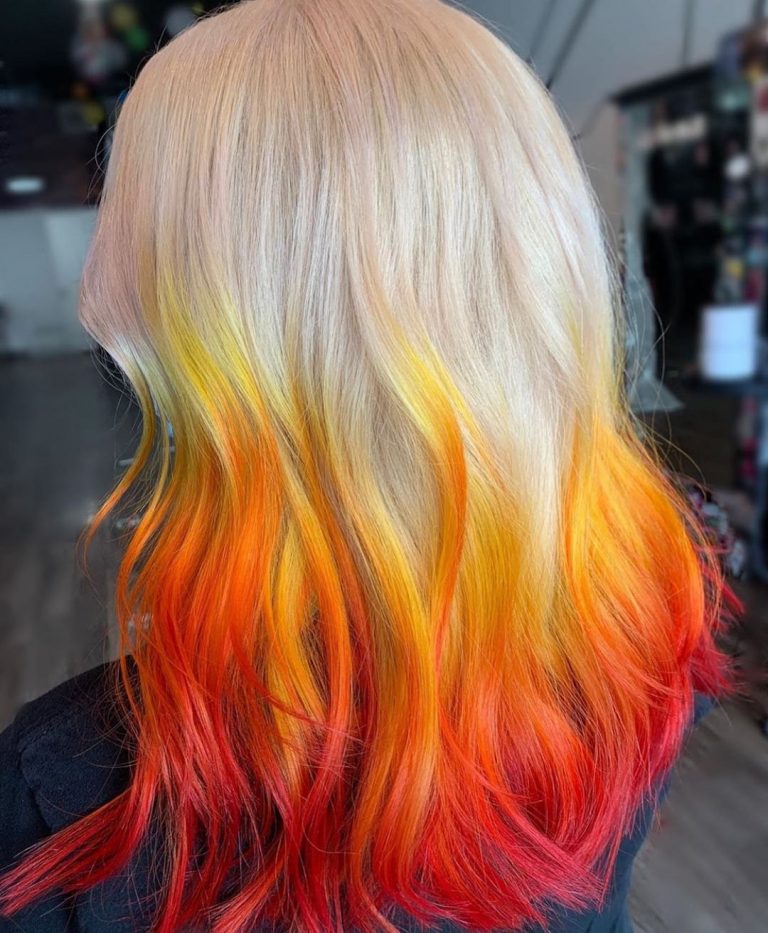 10 Ombre Fire Hairstyle Color Ideas | BeautyWayMag