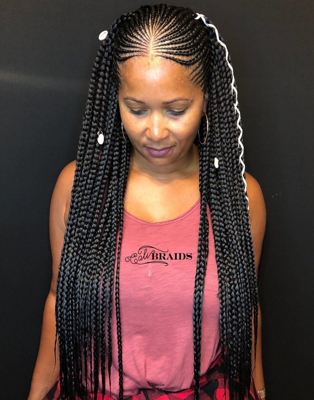 25 Middle Part Tribal Braids Ideas | BeautyWayMag