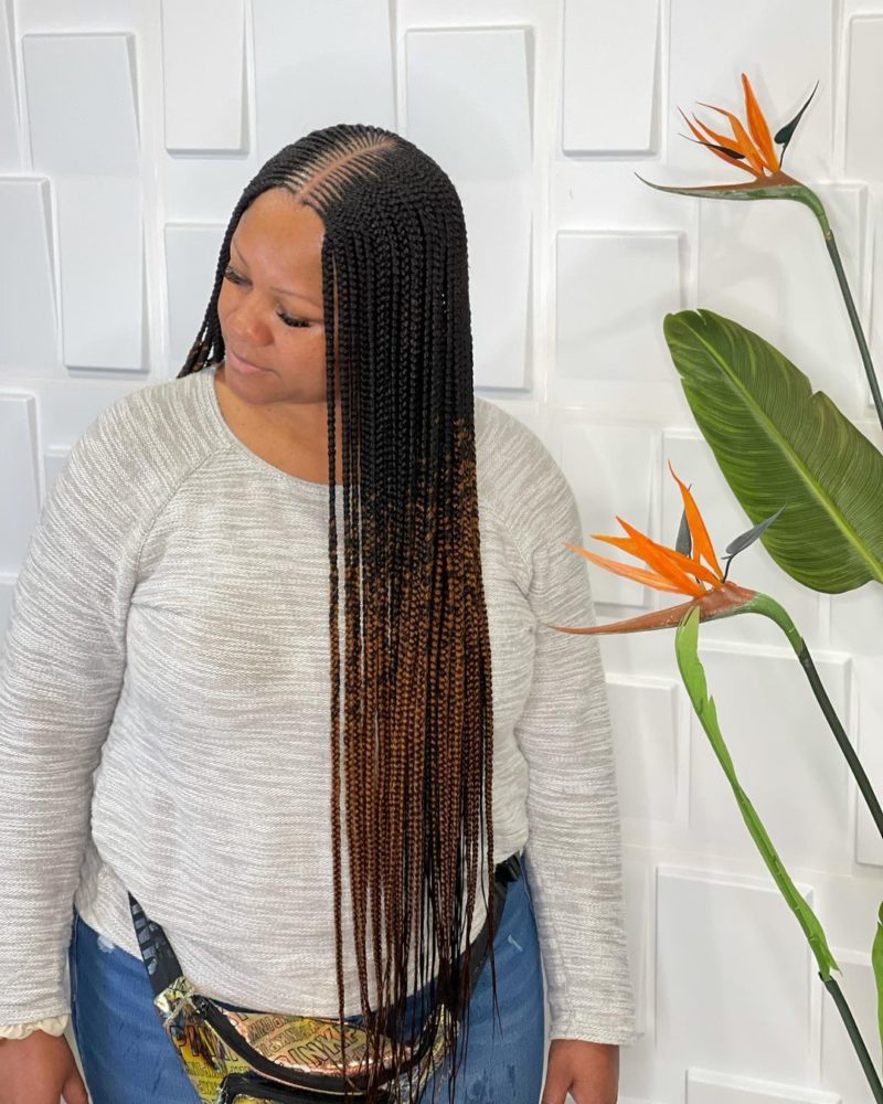 25 Middle Part Tribal Braids Ideas | BeautyWayMag