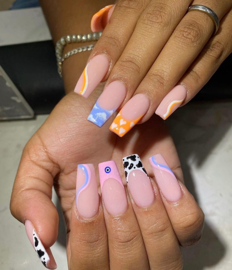 20 Short (Medium) Coffin Nail Designs For 2023 | BeautyWayMag