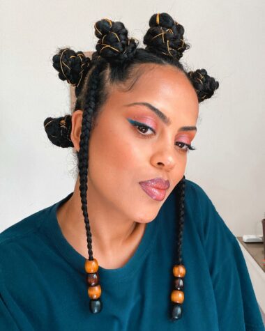 21 Bantu Knots Hairstyles For Natural Hair | BeautyWayMag