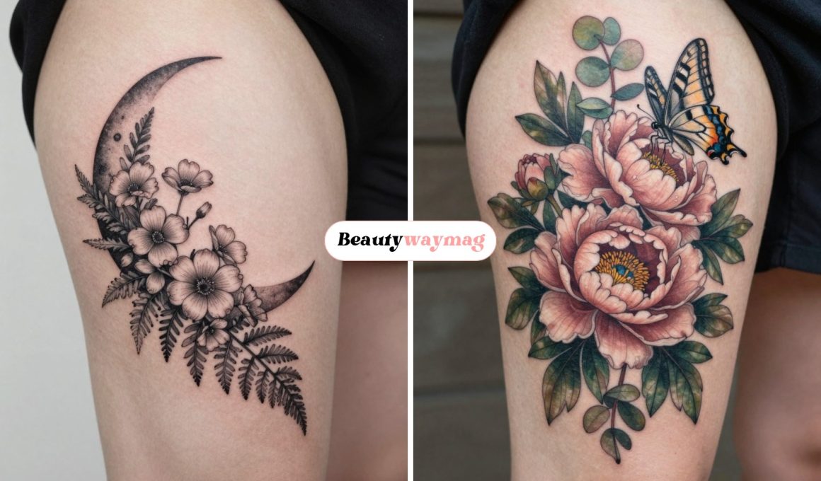 17 Thigh Tattoo Ideas for Women | BeautyWayMag
