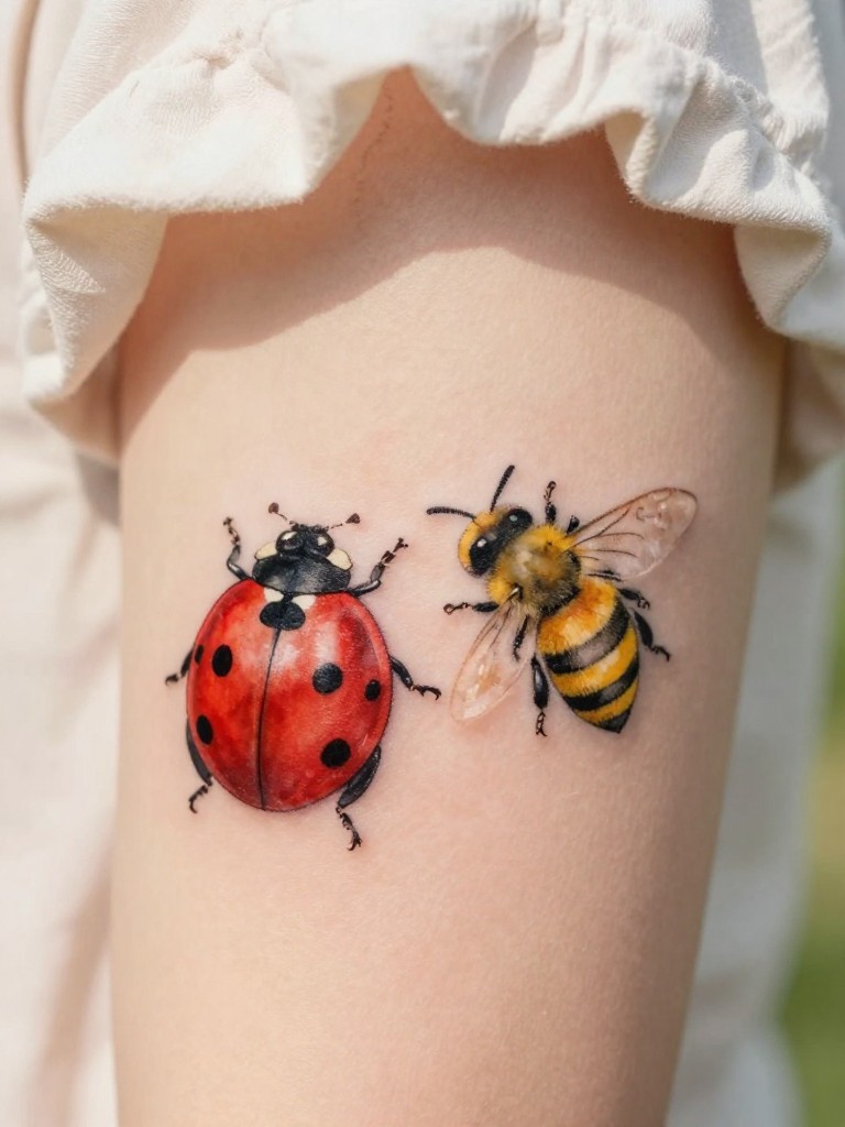 17 Cute Love Bug Tattoo Ideas | BeautyWayMag