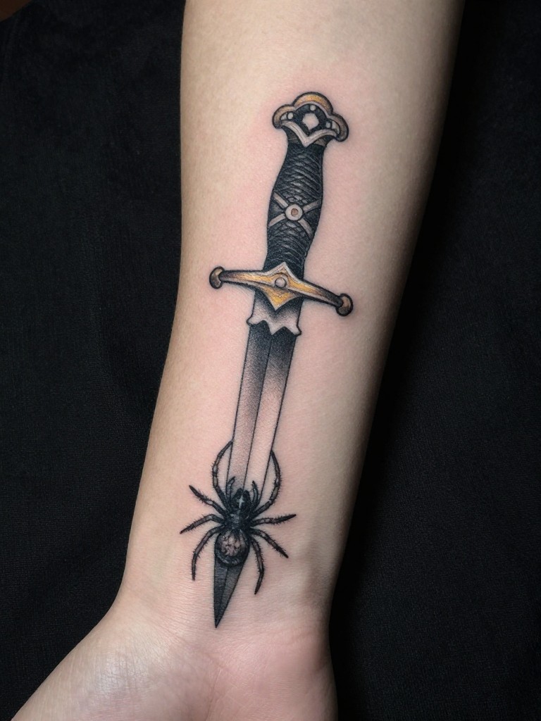 15 Sharp Gothic Dagger Tattoo Ideas | BeautyWayMag