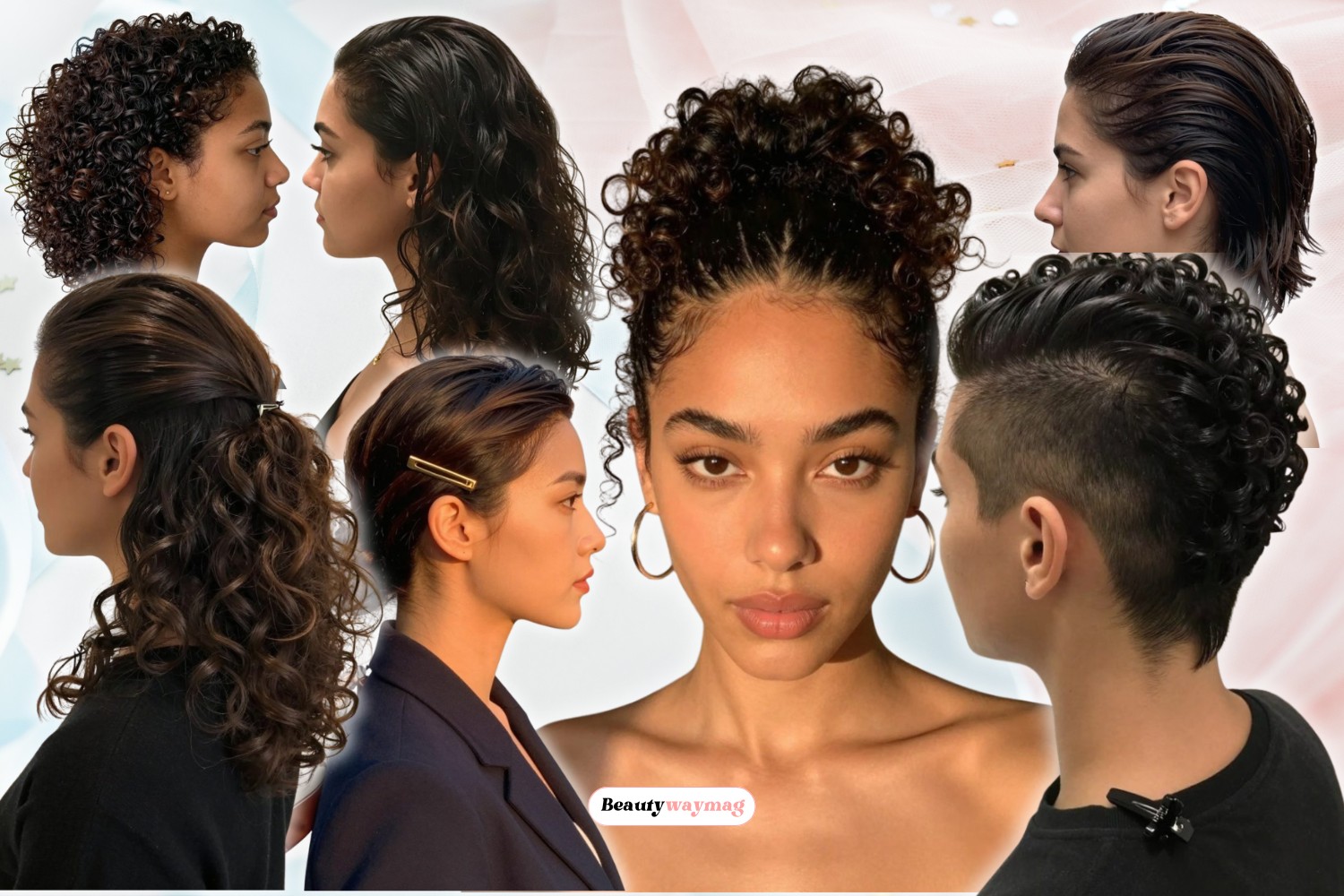 17 Slick Back Hairstyles for Curly Hair | BeautyWayMag