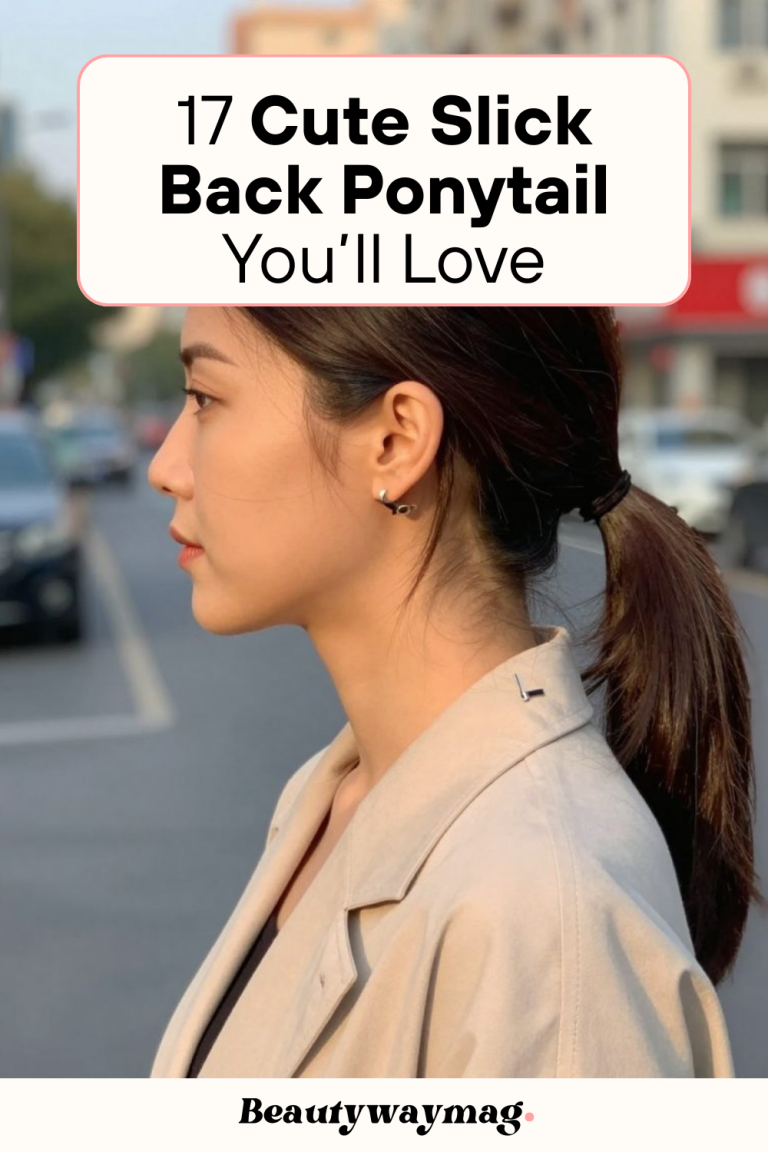 17 Cute Slick Back Ponytail Hairstyles | BeautyWayMag