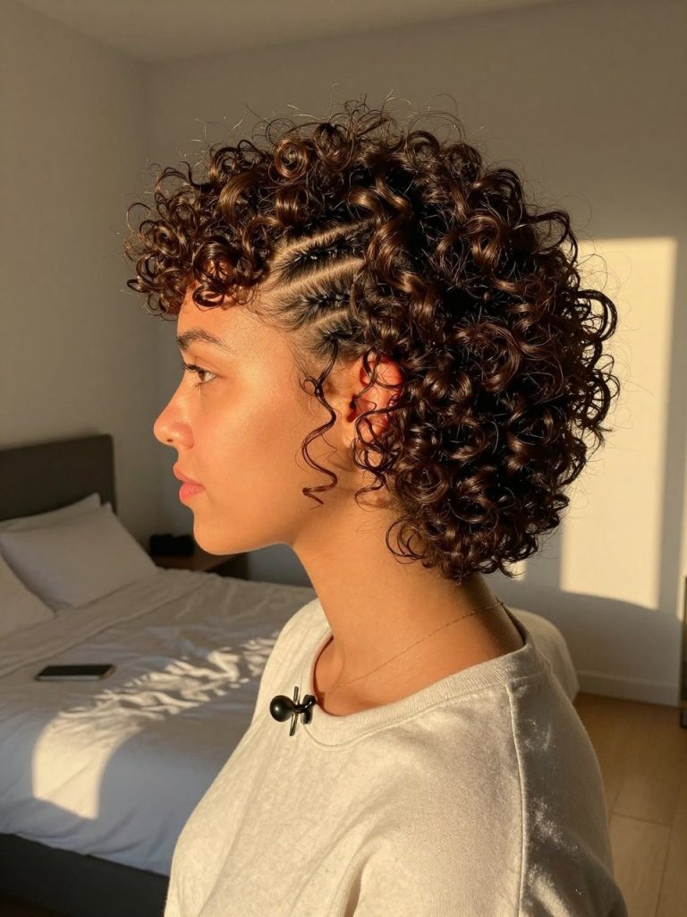 18 Side Part Hairstyles for Curly Hair | BeautyWayMag
