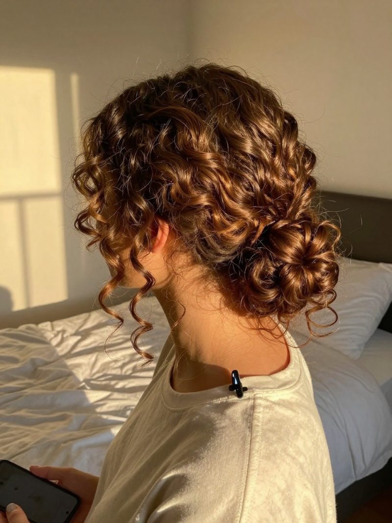 18 Side Part Hairstyles for Curly Hair | BeautyWayMag