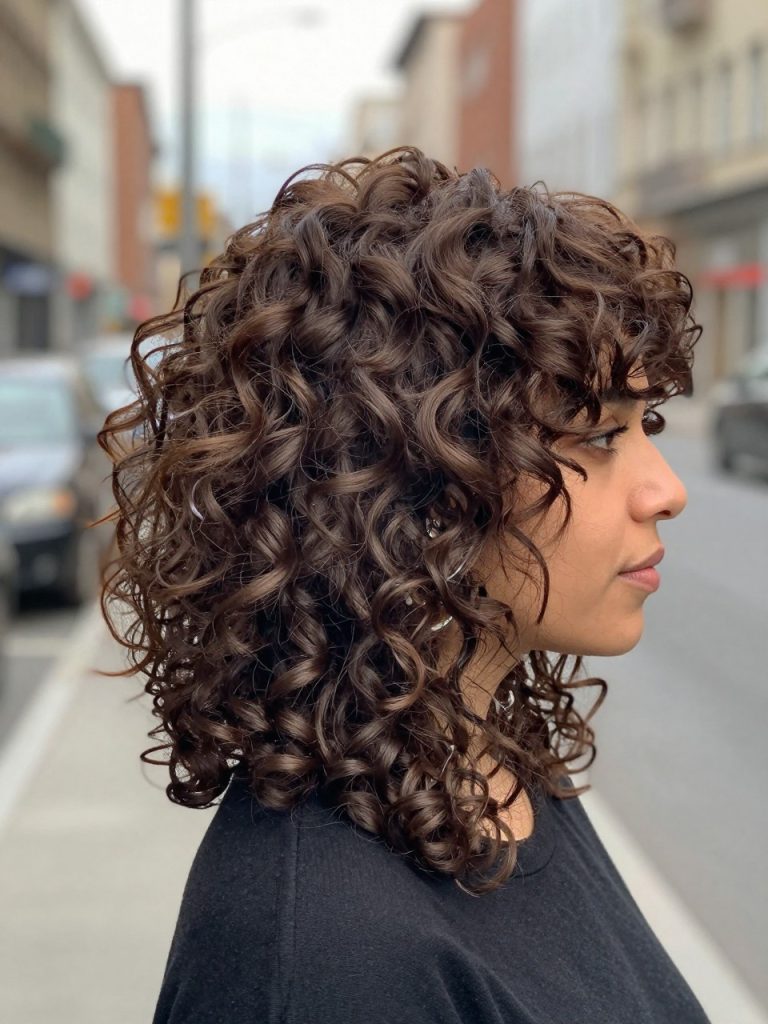 18 Side Part Hairstyles for Curly Hair | BeautyWayMag