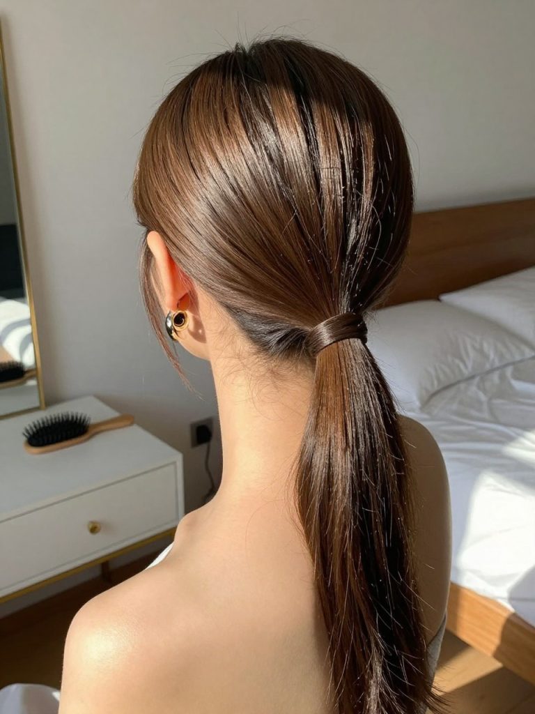 17 Cute Slick Back Ponytail Hairstyles | BeautyWayMag
