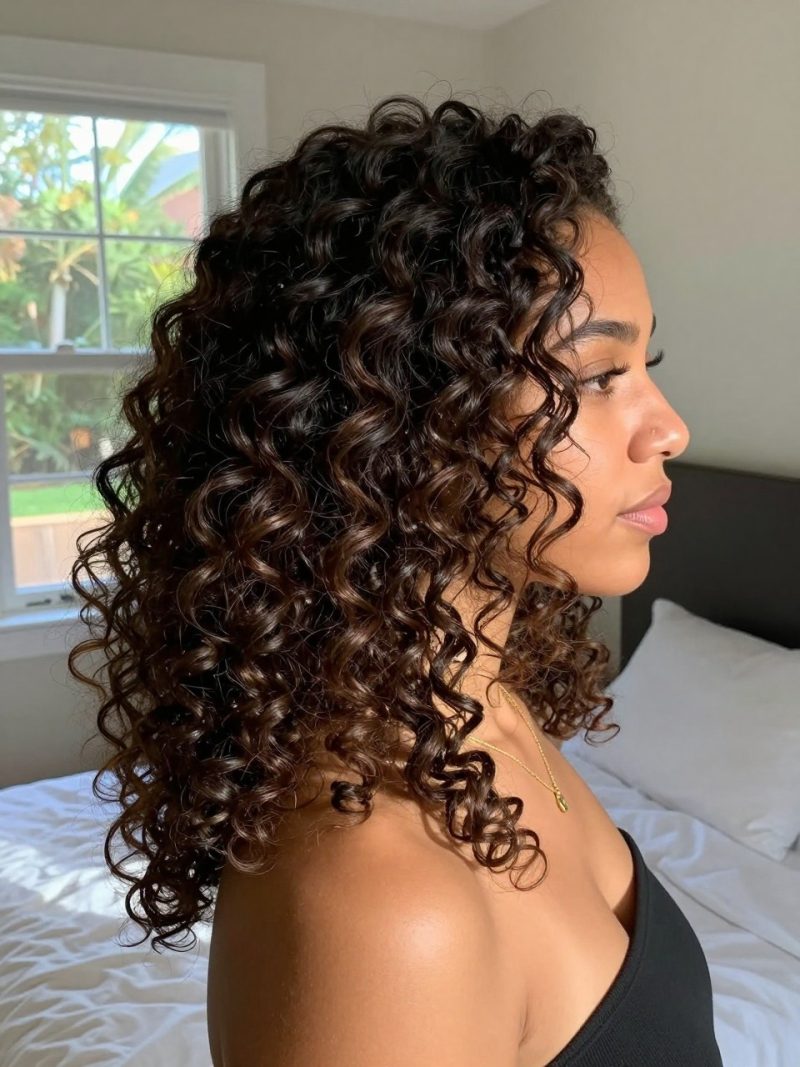 18 Side Part Hairstyles for Curly Hair | BeautyWayMag