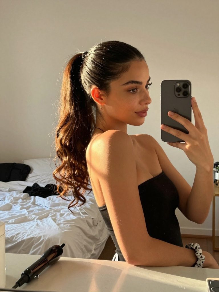 17 Cute Slick Back Ponytail Hairstyles | BeautyWayMag