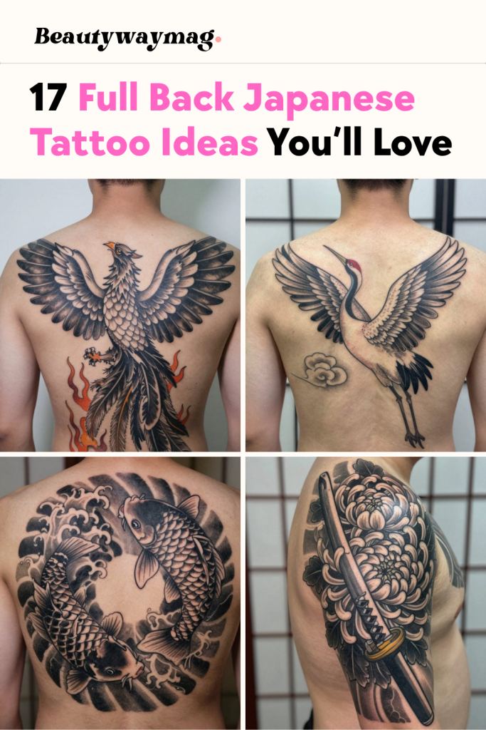 17 Full-Back Japanese Tattoo Ideas for Men That Impress | BeautyWayMag